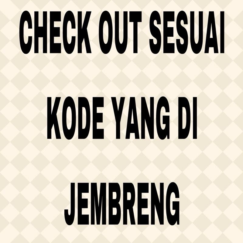 Kode kaos yang di live kan co sesuai kode barang yang di jembreng ...