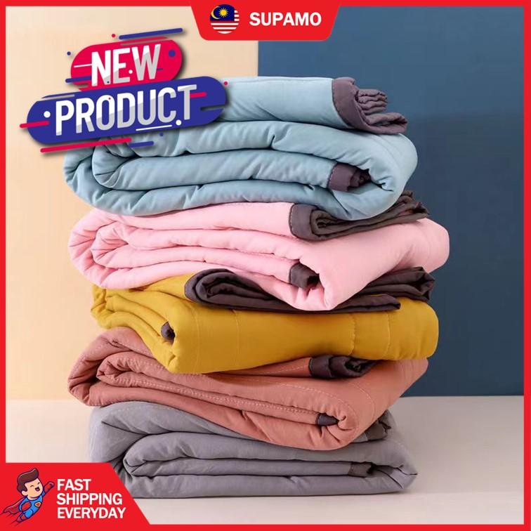 SUPAMO Cotton Comforter Blanket Quilt Selimut Tilam Bedsheet Cadar Good ...