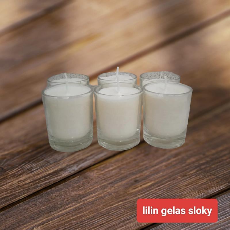 lilin gelas sloky lilin restourant - Shop | Tokopedia