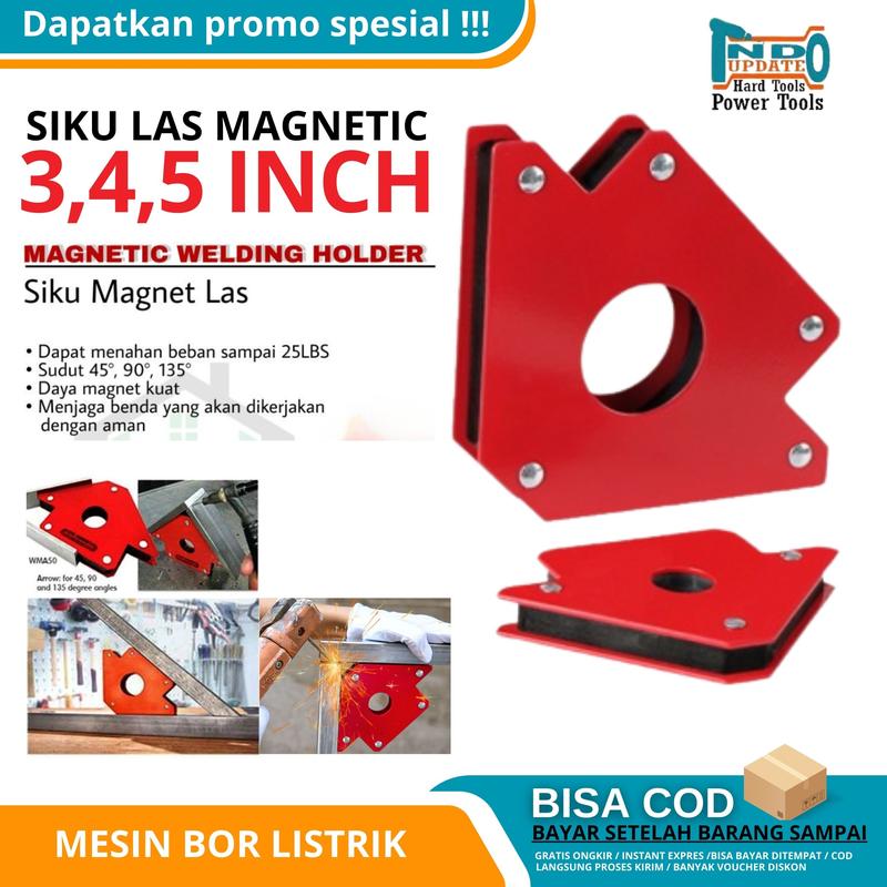 Siku Magnet Besi Las Clamp Panah Klem Siku 3" Model Panah 45 - Shop ...