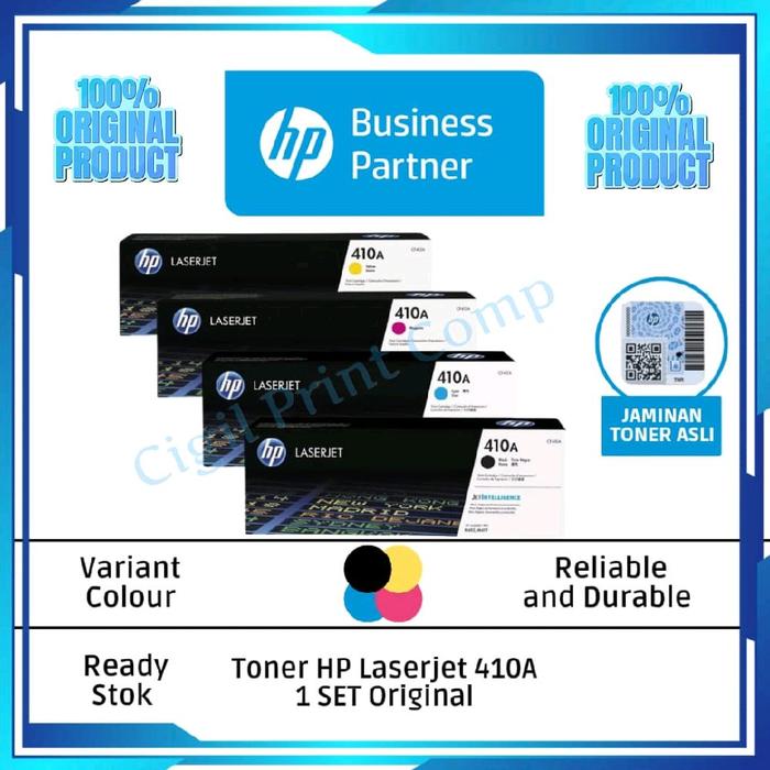 Jual TONER HP 410A BLACK COLOR ORIGINAL LASERJET CARTRIDGE - 1 SET ...