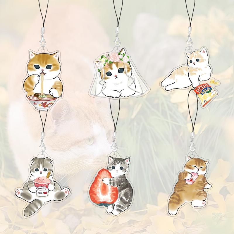 Lanyard Persahabatan, 55mm, Rekaan Kucing Comel Mofusand, Bahan ...