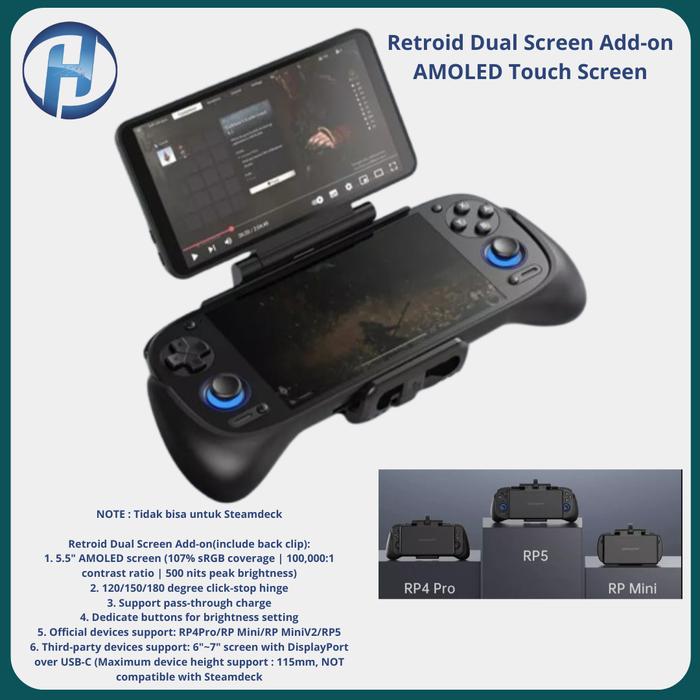 Promo Retroid Dual Screen Add-on AMOLED Touch Screen Aksesoris ...