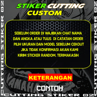 Promo stiker nomor start ANGKA START NAMA DAN NOMOR SENDIRI cutting ...