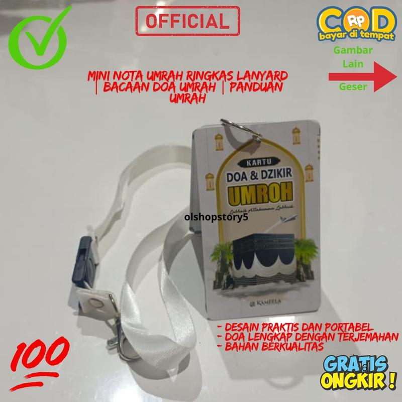 Mini Nota Umrah Ringkas Lanyard | Bacaan Doa Umrah | Panduan Umrah ...
