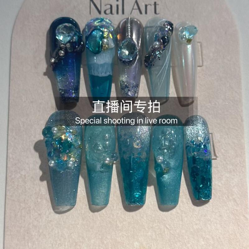 Handcrafted press-on nails Unique Nali Art - TikTok Shop Singapore