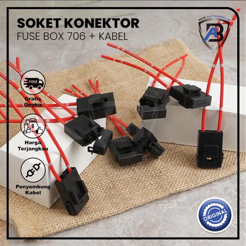 SOKET SIKRING FUSE 706 / SOCKET SEKRING / RUMAH SIKRING DENGAN KABEL ...