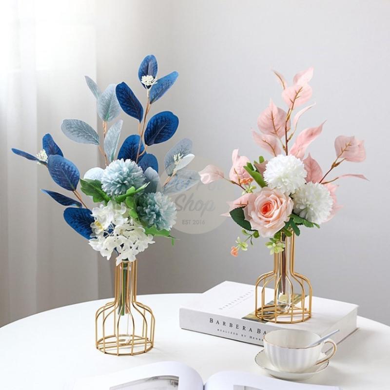 Vas Bunga Besi Tanaman Vas Bunga Hiasan Dekorasi Rumah Elega - Shop ...