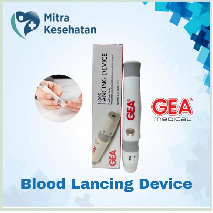 Jual Gea Blood Lancing Device Bekam Pen Lancet Alat Ambil Sample Darah ...