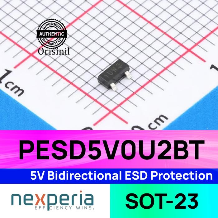 Jual PESD5V0U2BT 5V Bidirectional ESD Protection Diode TVS 1U 1Uw SOT ...
