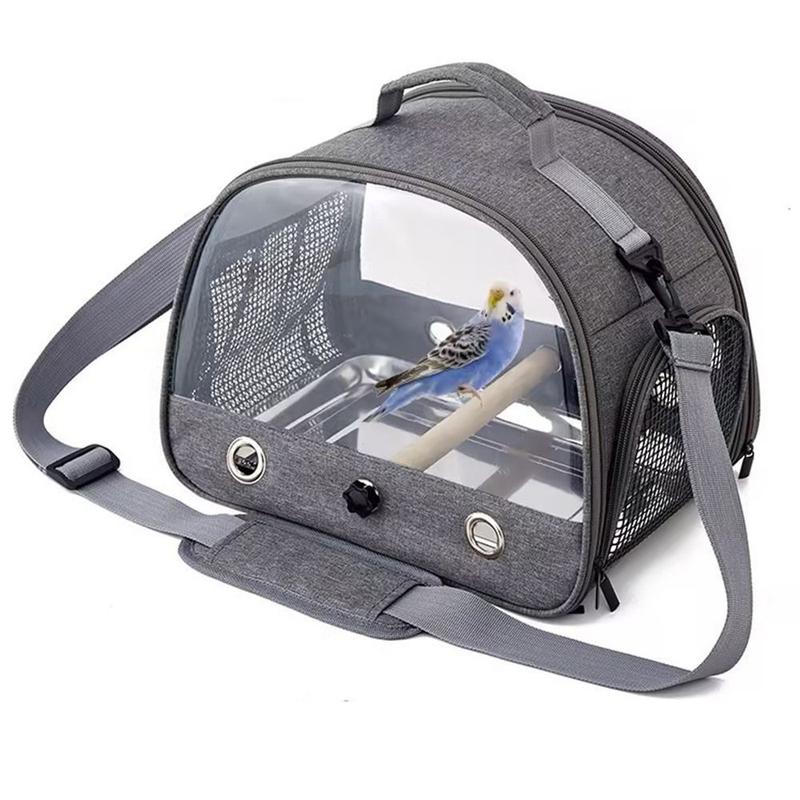 Durable Foldable Bird Travel Carrier Clear Side Window Stainless ...