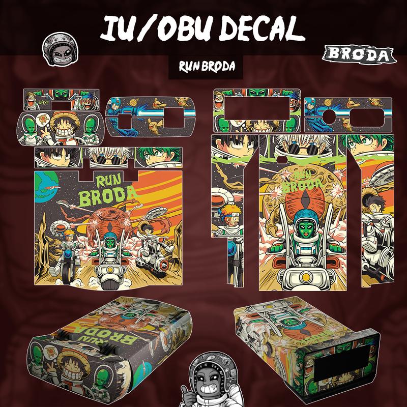 Slim OBU Sticker Waterproof "Run Broda" - TikTok Shop Singapore