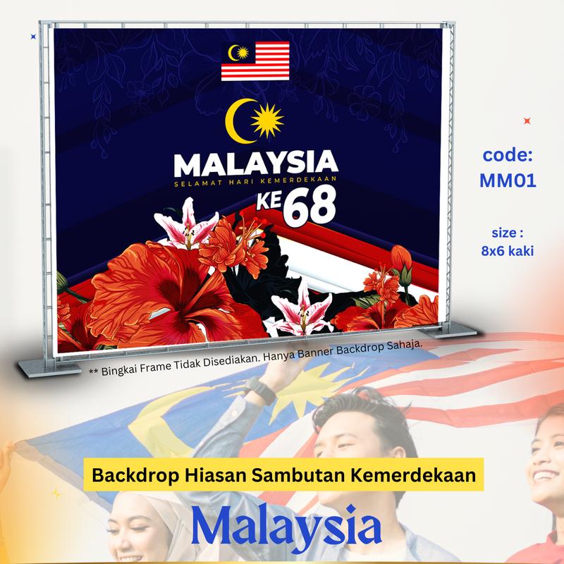 NEW DESIGN : Backdrop Merdeka / Banner/Backdrop Ucapan Kemerdekaan ...