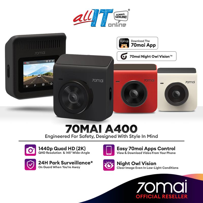 70mai A400 Car Recorder Dash cam QHD 1440p Support Dual Channel ...