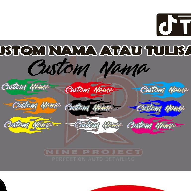 cutting custom NAMA atau tulisan bisa reques cutting stiker nama - Shop ...