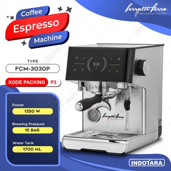 Jual Ferratti Ferro Espresso Machine FCM-3030P La Argenta II - Kab ...