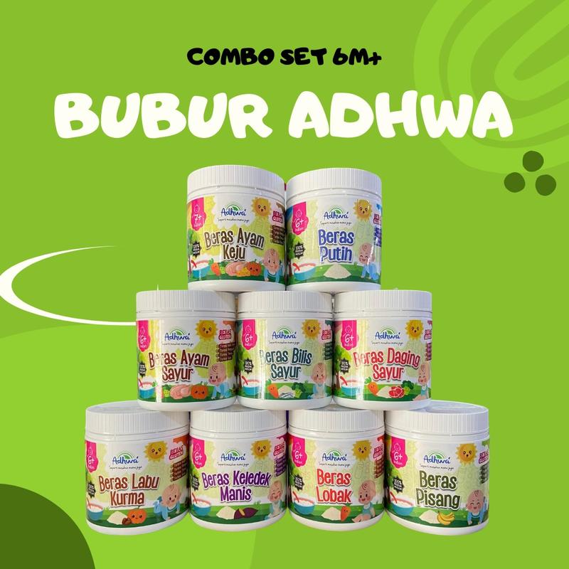 ADHWA Set Combo Makanan bayi 6 bulan. Set makanan bayi permulaan ...