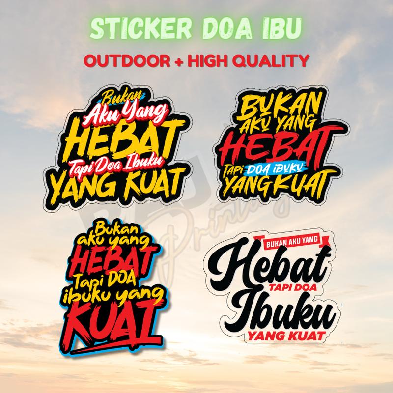 STICKER DESIGN DOA IBUKU YANG HEBAT car door sticker - TikTok Shop Malaysia