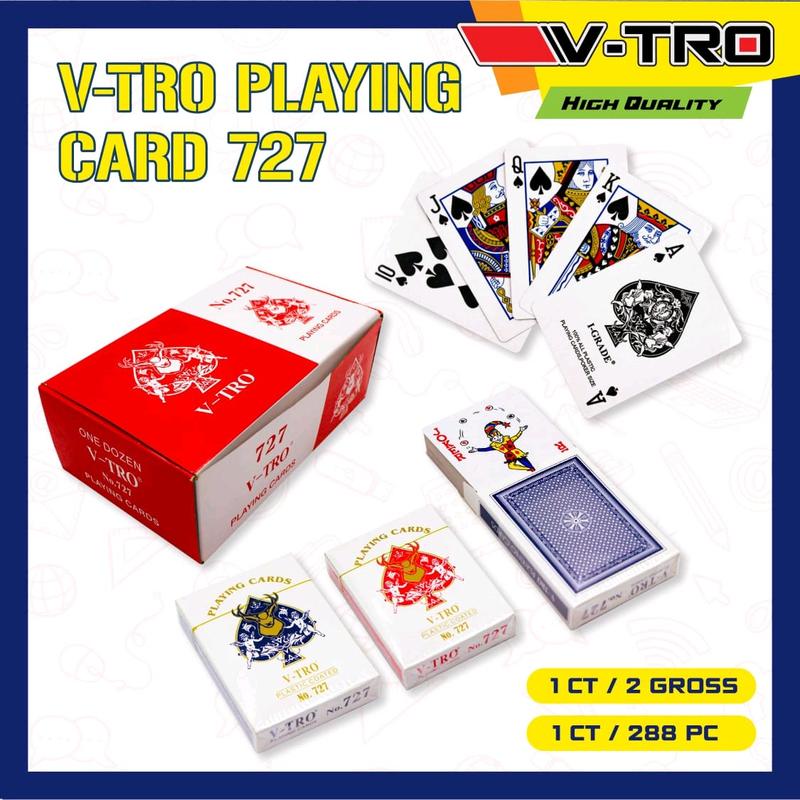 12 Pcs Kartu Remi 727 Playing Cards Kartu Permainan Vtro Macau Games ...