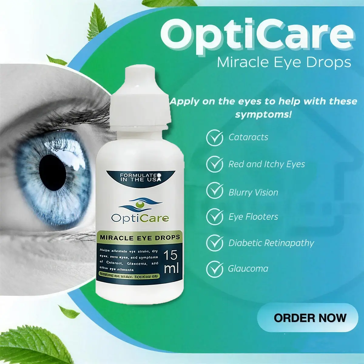 OPTICARE Miracle Drops Eyedrops for Itchy and Red Eyes with Lutien and ...