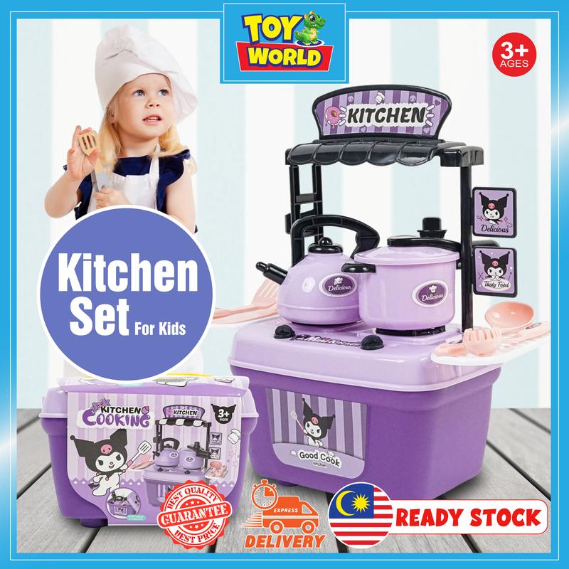 Mainan Masak Kuromi Sanrio Pretend Play Kitchen Chef Toys Fo - TikTok ...