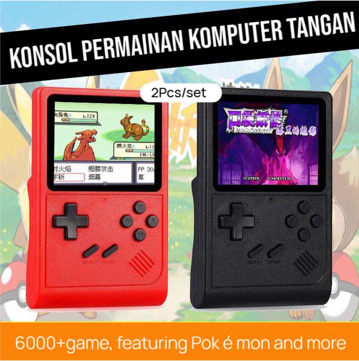 Konsol Permainan Pokémon, Gaya Vintaj, Reka Bentuk Bunian Kecil ...