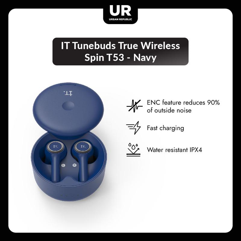 IT Tunebuds True Wireless Spin T53 - Navy - Shop | Tokopedia