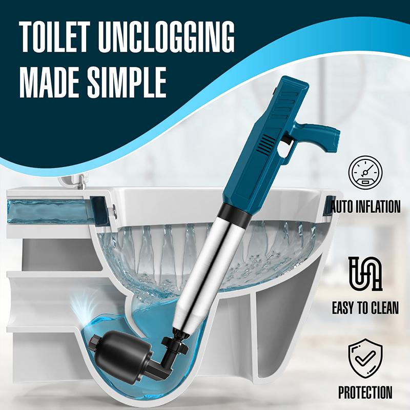 Household Toilet Unclogger Electric Stainless Steel Unclogge - TikTok ...