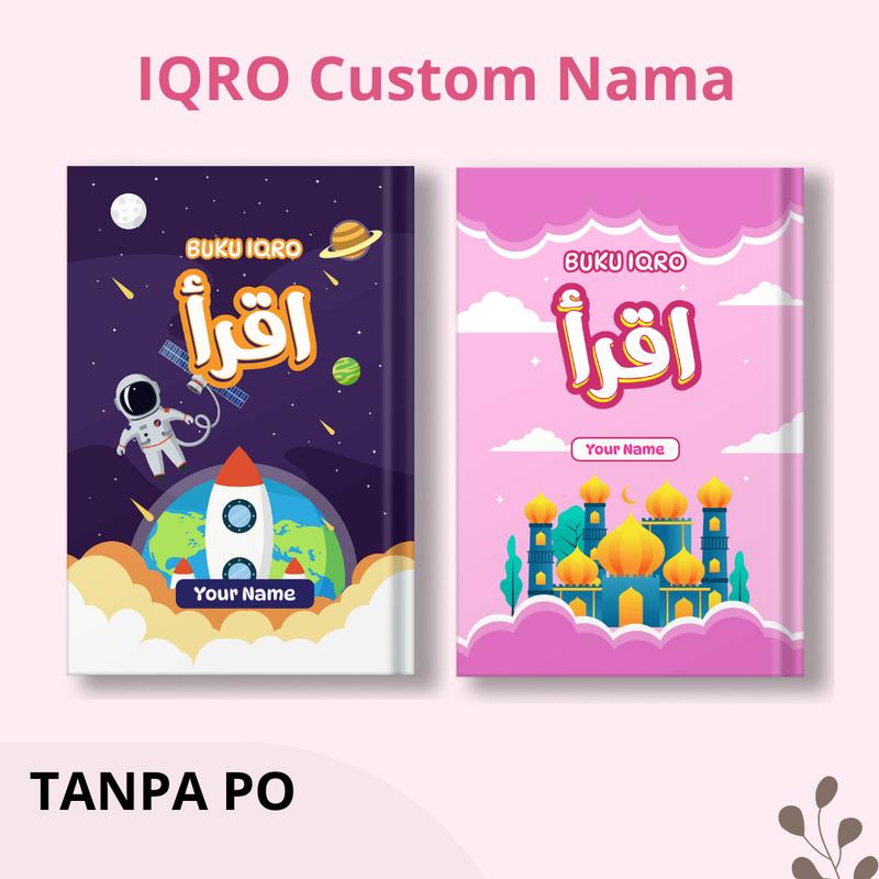 Buku Iqro Custom Nama & Foto Hardcover Softcover Full Color Jilid ...