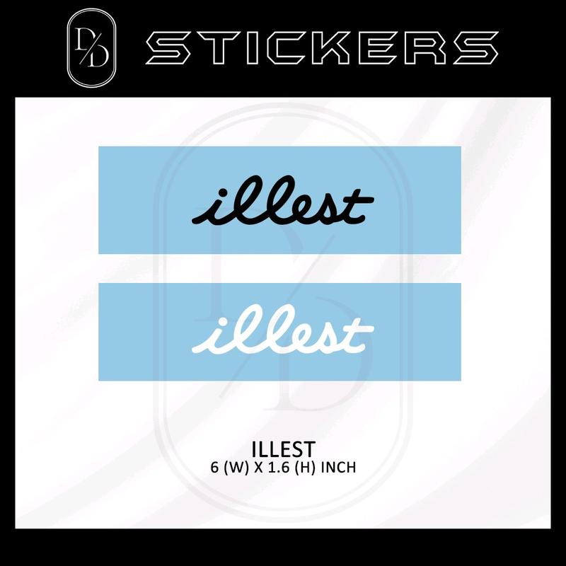 〖ILLEST〗 Car Sticker. Car Vinyl Decal. Stiker Kereta / Motor - TikTok ...