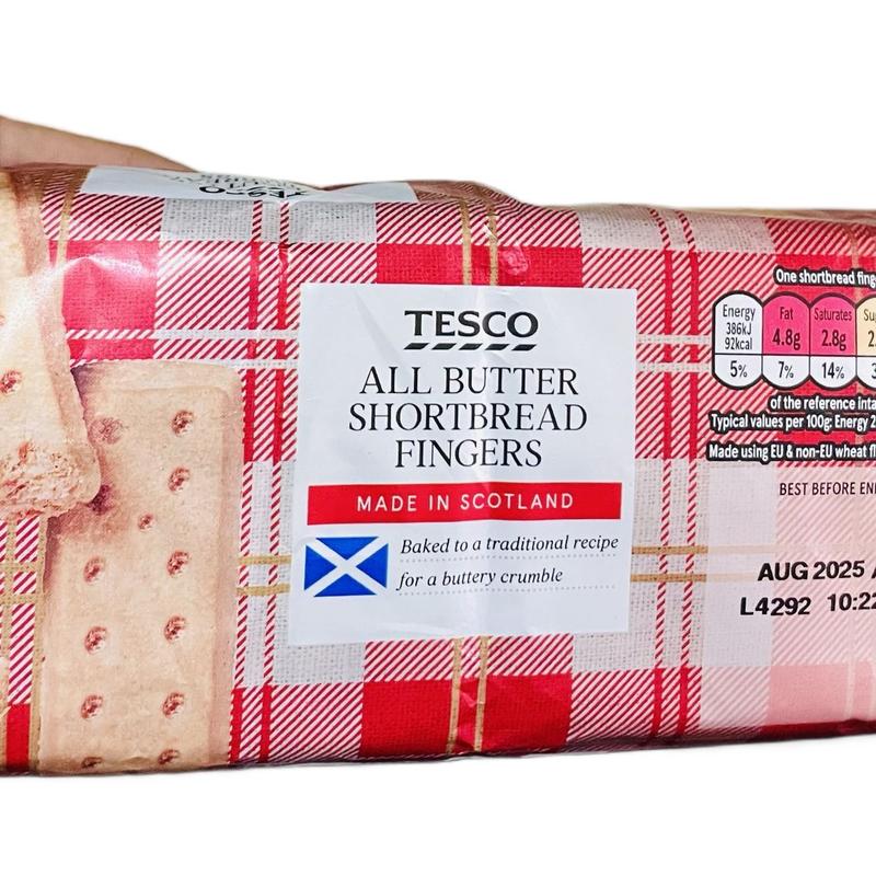 Tesco All Butter Shortbread Fingers and Custard Cream 210g - TikTok ...