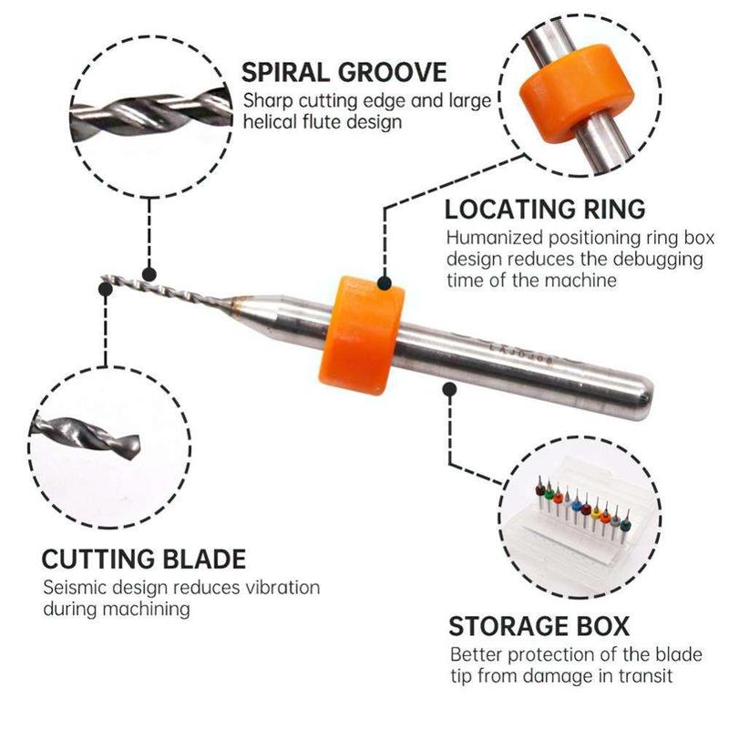 MP Bor Mata Micro PCB 10in1 0.1-3.0mm AI25 / Drill Bit Mikro Mini Papan ...