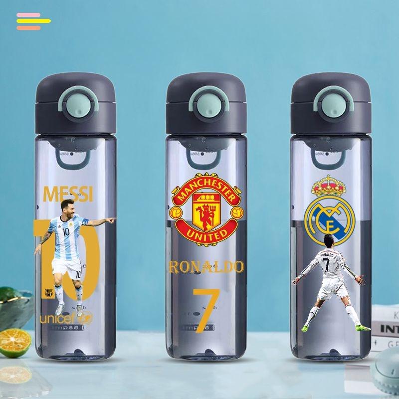 Botol air sukan mudah alih dengan corak bintang bola sepak, botol ...