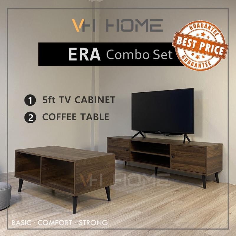 VH ERA TV Cabinet 5ft Living Room Meja TV Almari TV Kabinet TV - TikTok ...