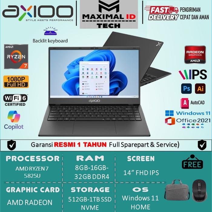 Promo Laptop Gaming Axioo Hype 7 X7 AMD Ryzen 7 5825U Ram 32GB 1TB SSD ...