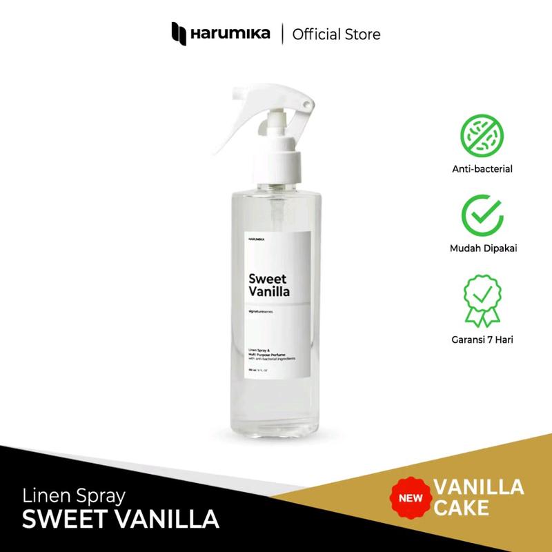 HARUMIKA SWEET VANILLA 250ML LINEN SPRAY ANTI BACTERIAL - Shop | Tokopedia