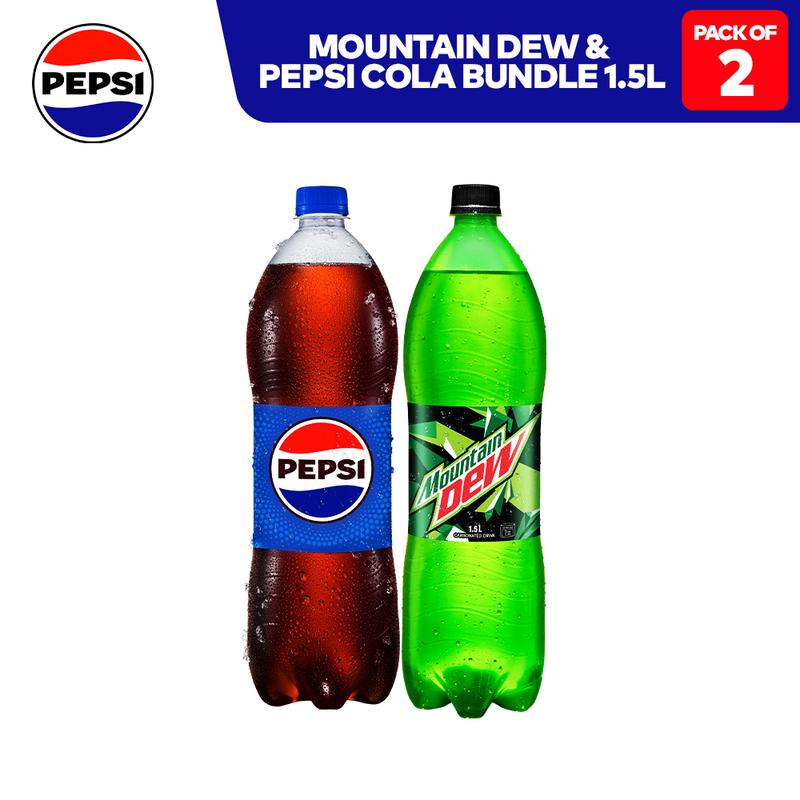 Mountain Dew & Pepsi Cola Bundle | Refreshing 1.5L Bottled Drinks ...