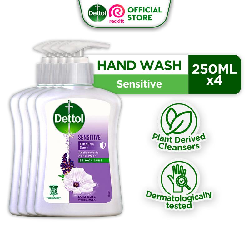 Dettol Sensitive Hand Wash 250ML (Bundle of 4) - TikTok Shop Singapore