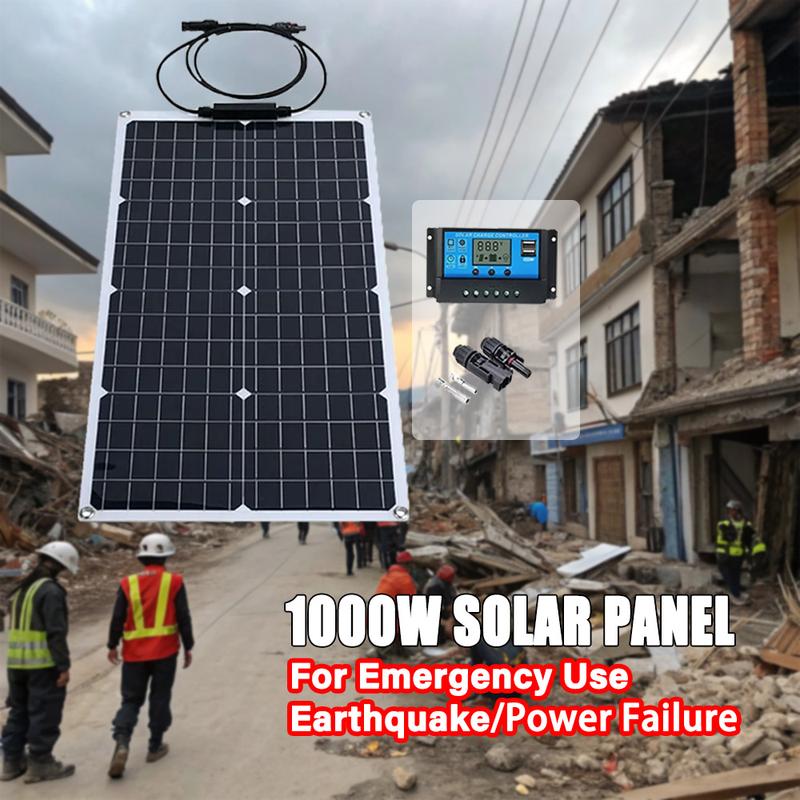 1000W Solar Panel Flexible Power Charger Solar Cell Kit 12V18V - TikTok ...