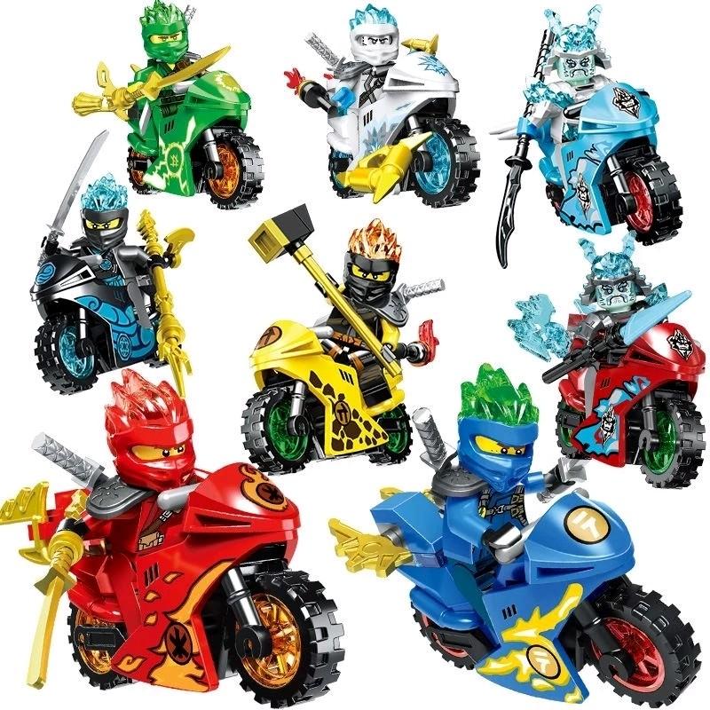 mainan anak susun balok action figure ninjago motor brix edukasi - Shop ...