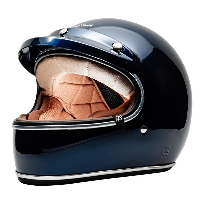 Jual Howard Smith Racer Retro Helm Full Face - Midnight Blue - Kab ...