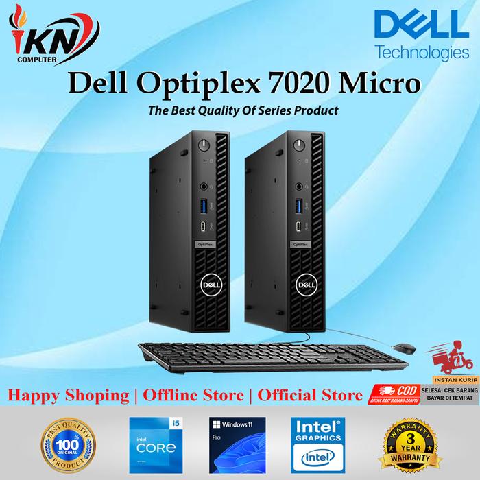 Jual PC Dell Optiplex 7020 Micro Intel Core i3-14100T 32GB 1TB+2TB SATA ...