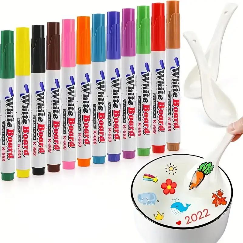 12pcs Magical Water Painting floating Pen, Whiteboard Marker - TikTok ...