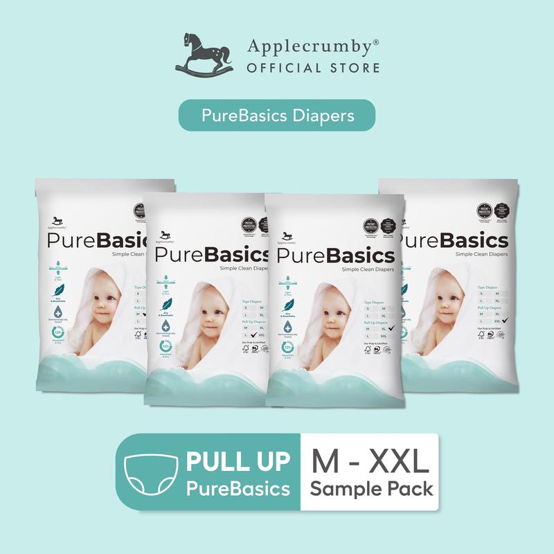 [1 Pack, Sample] Applecrumby® PureBasics Diapers - TikTok Shop Singapore