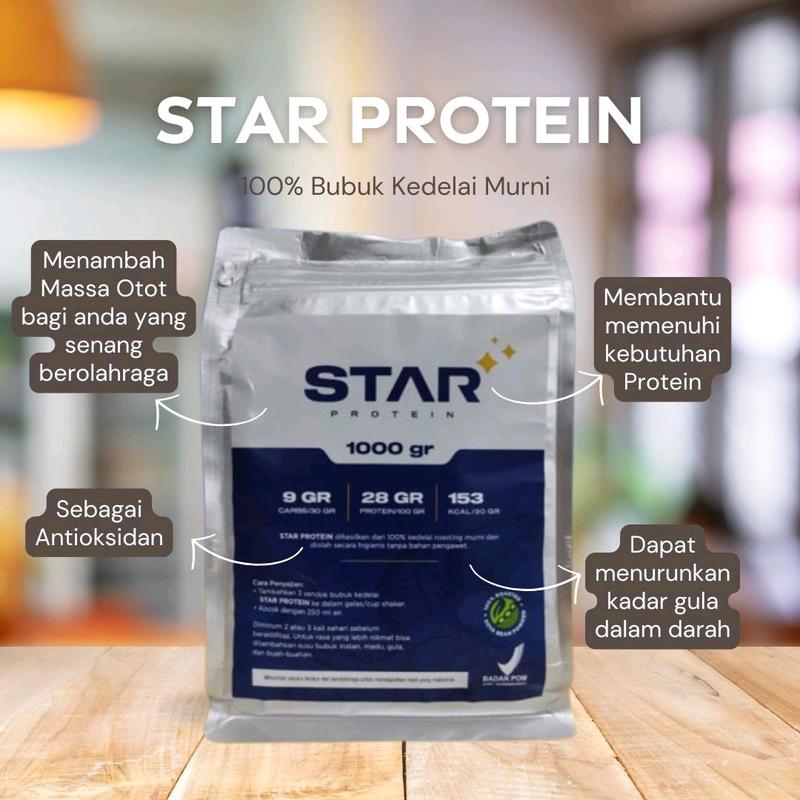 Star Protein Whey Protein Bubuk Kedelai Murni - 1000 Gram - Shop ...
