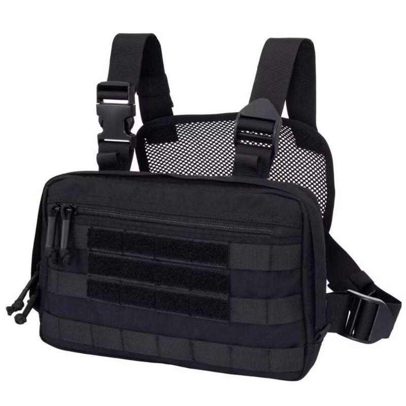 CHEST RIG BAG / TAS DADA / CHESTBAG THREE STRAP VELCRO BLAC - Shop ...