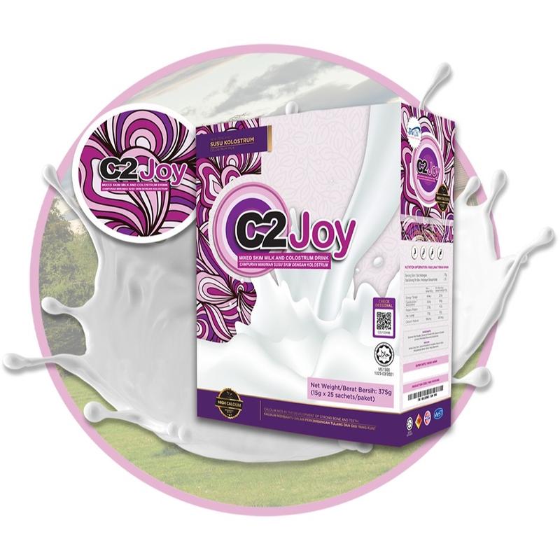 C2 JOY Susu Kolostrum Packaging Baru (15g x 20 sachets/box) - TikTok ...