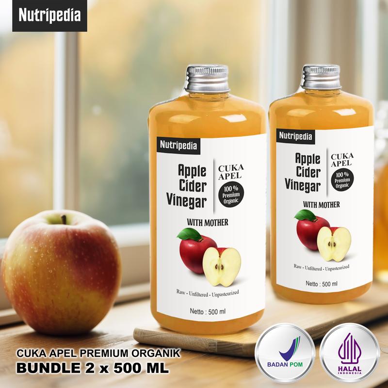 NUTRIPEDIA CUKA APEL 1 LITER APPLE CIDER VINEGAR WITH THE MOTHER - Shop ...