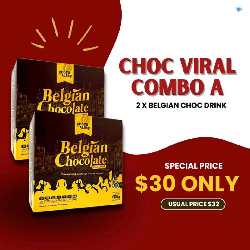 Sachets Choco Albab Belgian Chocolate drink- no white Sugar - TikTok ...