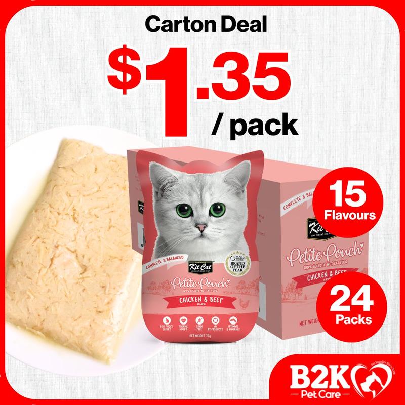 [Carton Deal] Kit Cat Petite Pouch Complete & Balanced Wet Cat - TikTok ...